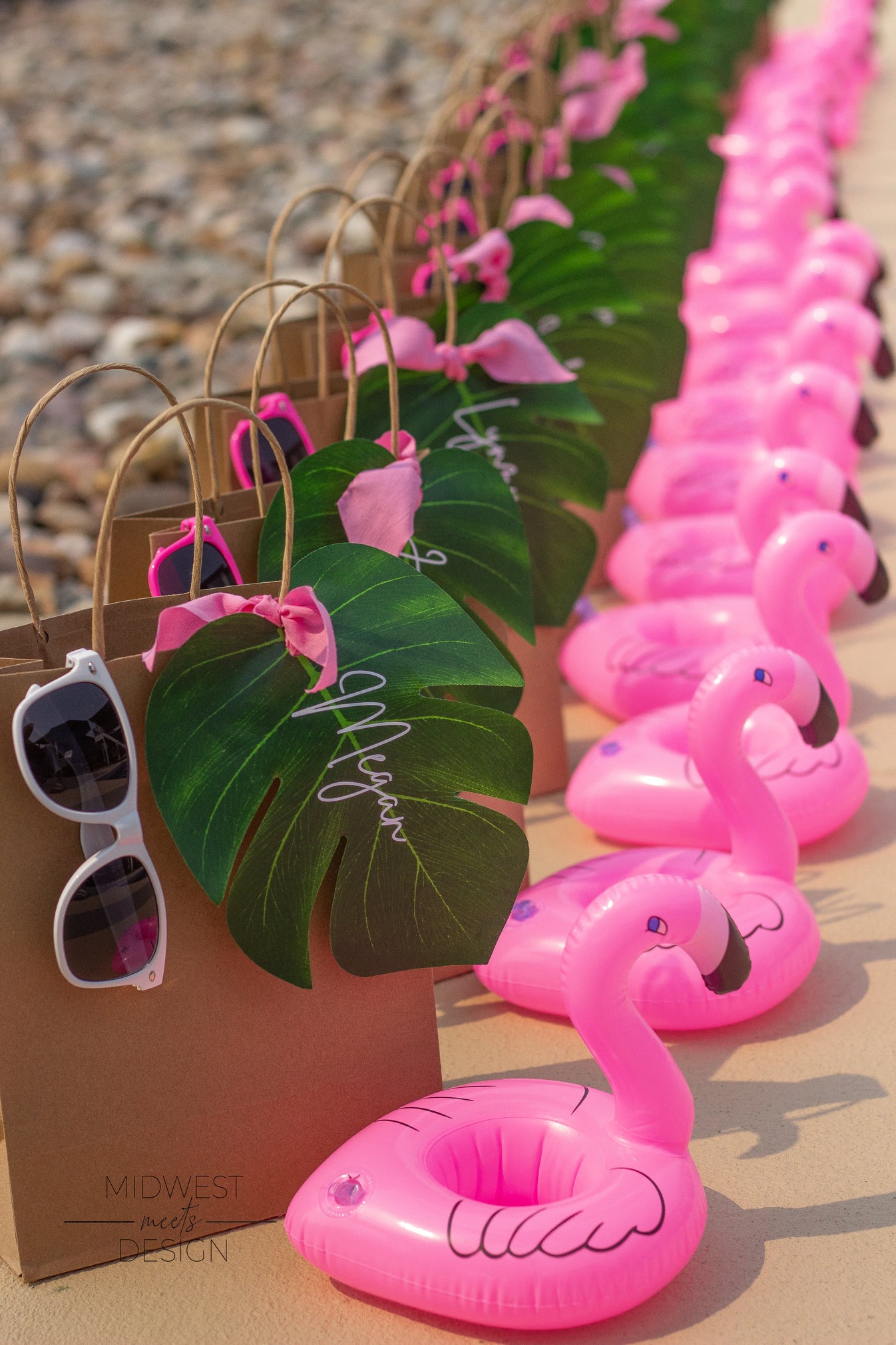 Customized Monstera/Palm Leaf Name Tag - Bachelorette or Gift Tag ...